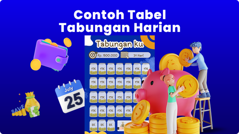 Contoh Tabel Tabungan Harian untuk Target Bulanan Kamu